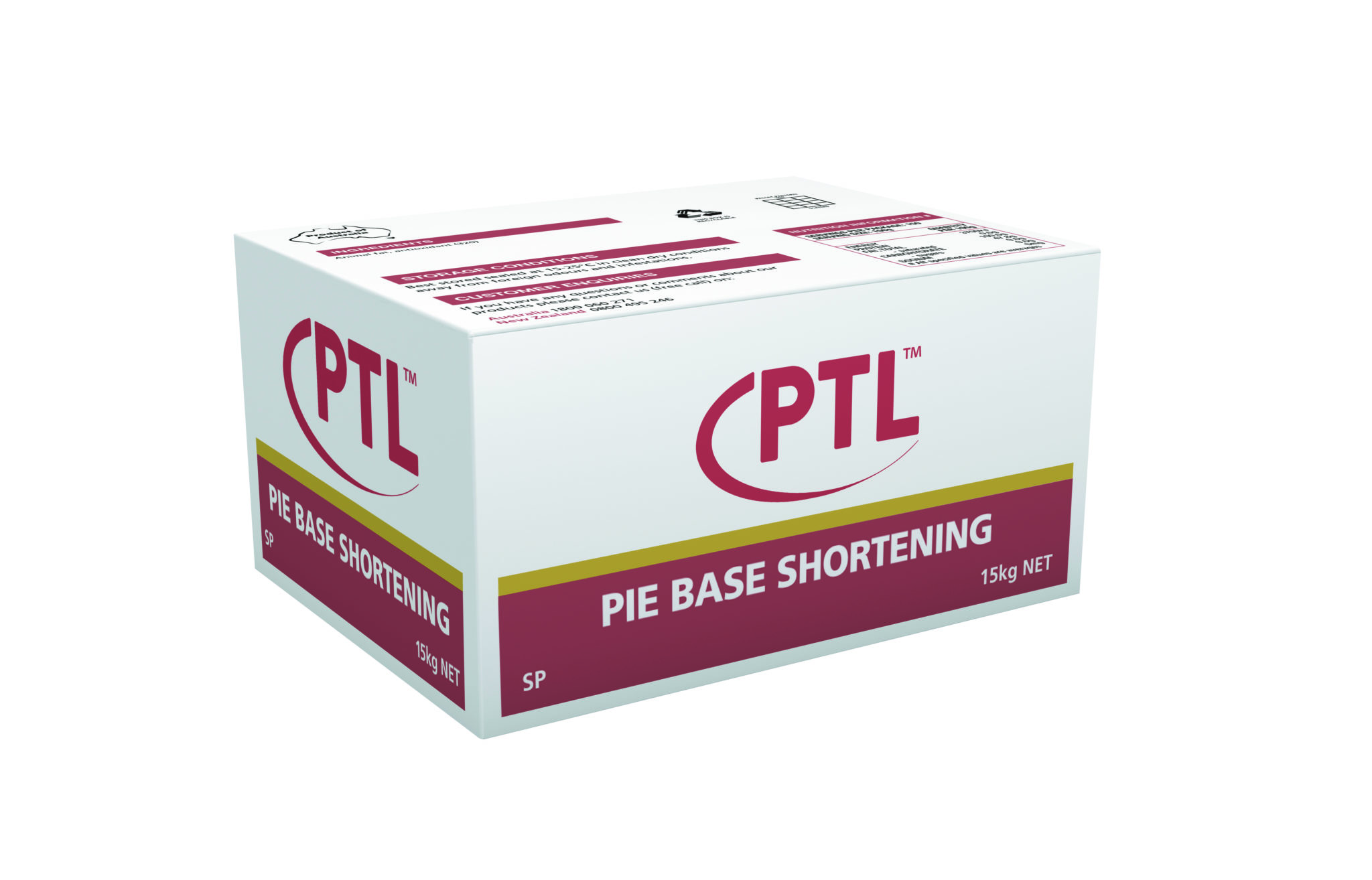 PTL Pie Base Shortening 15Kg | Foods | GrainCorp